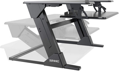 Duronic DM05D21 Sit-Stand Desk Workstation, Desk Convertor, Manually ...