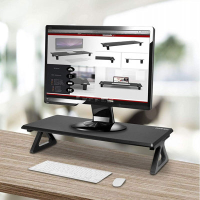 Duronic DM06-1 Monitor Stand Riser 63x30cm, Laptop and Screen Stand for ...