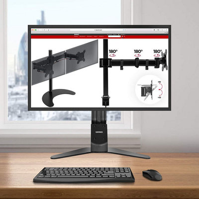 Duronic DM12D1 1-Screen Monitor Freestanding Arm with VESA Bracket ...