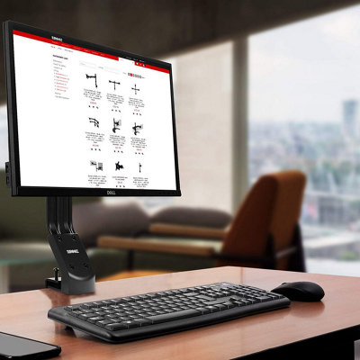 Duronic DM12X1 1-Screen Monitor Arm with Desk Clamp and VESA Bracket ...