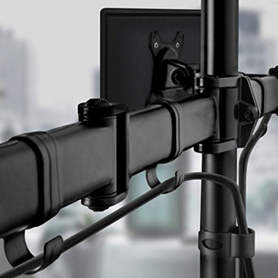 Duronic DM25D2 2-Screen Monitor Freestanding Arm with VESA Brackets ...