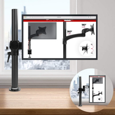 Duronic DM351X2 1-Screen Monitor Arm with Desk Clamp and VESA Brackets ...