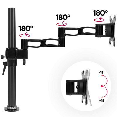 Duronic DM351X3 /BK 1-Screen Monitor Arm with Desk Clamp and VESA ...