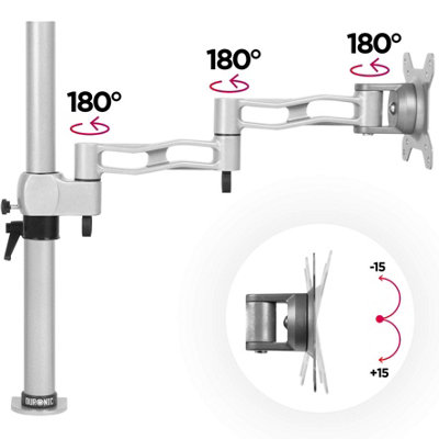 Duronic DM351X3 /SR 1-Screen Monitor Arm with Desk Clamp and VESA ...