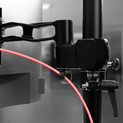 Duronic DM352 /BK 2-Screen Monitor Arm with Desk Clamp and VESA ...