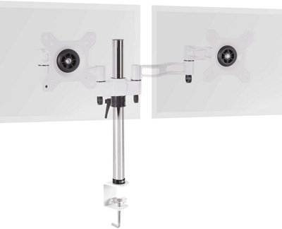Duronic DM352 /WE 2-Screen Monitor Arm with Desk Clamp and VESA ...