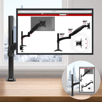 Duronic DM451X2 1-Screen Monitor Arm with Desk Clamp and VESA Bracket ...