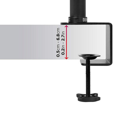 Duronic DM451X3 1-Screen Monitor Arm with Desk Clamp and VESA Bracket ...