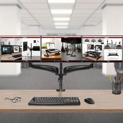 Buy Duronic DM453VX1 4-Screen Monitor Arm with Desk Clamp and VESA ...