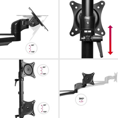 Buy Duronic DM453VX1 4-Screen Monitor Arm with Desk Clamp and VESA ...
