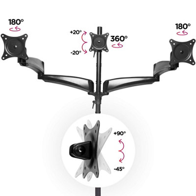 Buy Duronic DM453VX1 4-Screen Monitor Arm with Desk Clamp and VESA ...