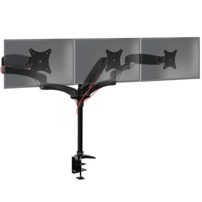 Duronic DM553 3-Screen Monitor Spring Arm with Desk Clamp, VESA ...