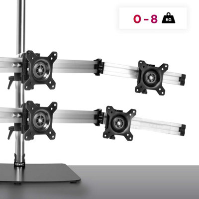 Duronic DM756 6-Screen Freestanding Monitor Arm with VESA Brackets ...