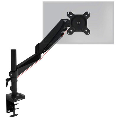 Duronic DMG51X2 1-Screen Monitor Gas-Powered Arm with Full Range ...