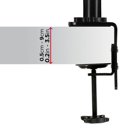 DURONIC DMGM5X1 1-SCREEN MONITOR GAS-POWERED ARM, FULL RANGE MOVEMENT ...