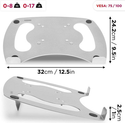 Duronic DML1 /SR Laptop Attachment Stand, for Laptop, Tablet or MacBook ...