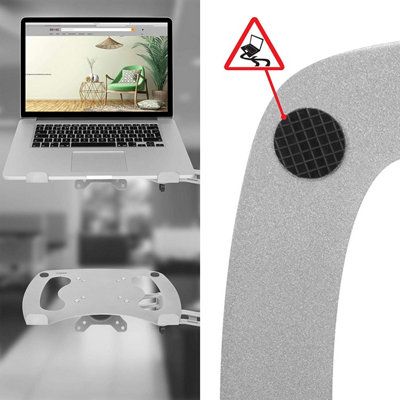 Duronic DML1 /SR Laptop Attachment Stand, for Laptop, Tablet or MacBook ...