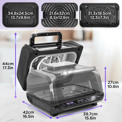 Duronic FG19 Air Fryer Health Grill Electric Indoor BBQ Roast Bake ...