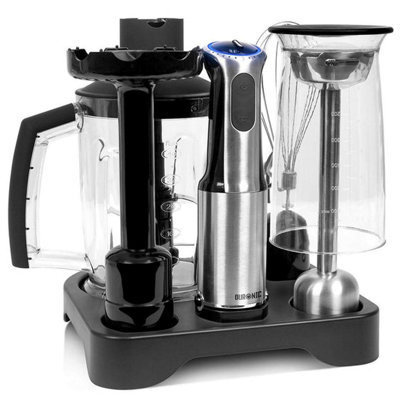 Duronic HB8010 Hand Blender Set, 5-Speed Immersion Stick Blender with 4 ...