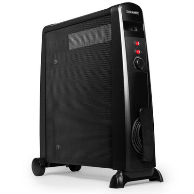 Duronic HV101 BK Electric Heater with Mica Panels, 2.5kW Power, Radiant ...