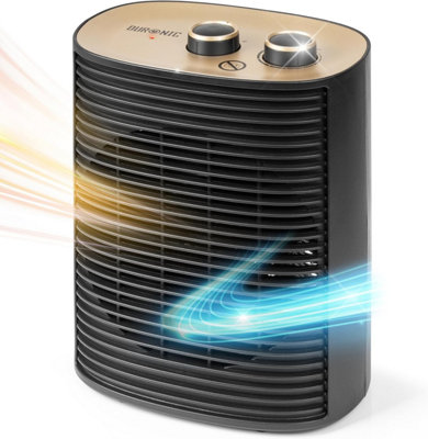 Duronic HV32 BK Electric Fan Heater 2in1 Portable Heater Fan 2kW ...