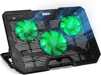 Duronic Laptop Cooling Pad LC3 Ergonomic Cooler with 5 Quiet Cooling ...