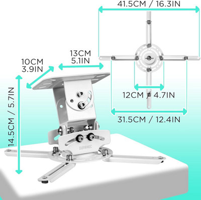 Duronic Projector Mount Stand PB05XB 13.6kg Capacity Universal ...