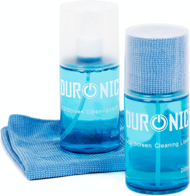 Duronic Screen Cleaner SCK102 200ml Cleaning Spray with Microfibre ...