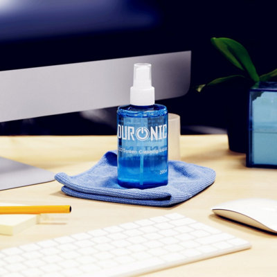 Duronic Screen Cleaner SCK102 200ml Cleaning Spray with Microfibre ...