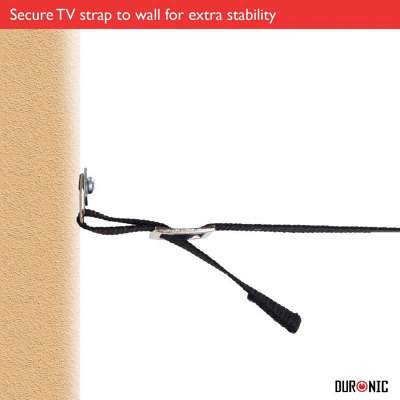 Duronic TVSAFE1 TV Safety Strap, Fixing Kit That Reduces the Risk of ...