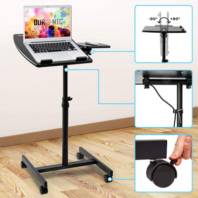 Duronic WPS17 Projector Stand/Sit-Stand Desk, Projector Floor Table ...