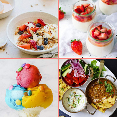 Duronic YM2 Yoghurt Maker Machine with 8 Individual Ceramic Pots ...