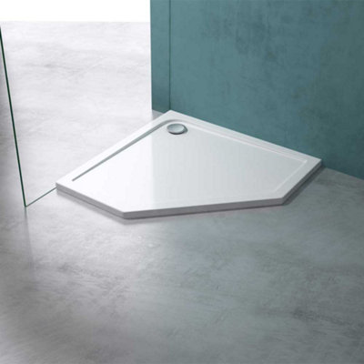 Durovin Bathrooms Acrylic Shower Tray - Glossy White Finished ...