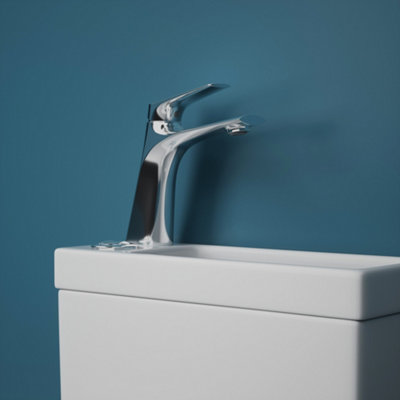 Durovin Bathrooms Basin Mixer Tap - Single Lever Handle Chrome Bubbler ...