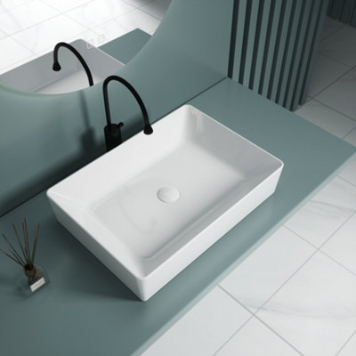 DUROVIN BATHROOMS CERAMIC BATHROOM BASIN- NO TAP HOLE 510 X 365 ...