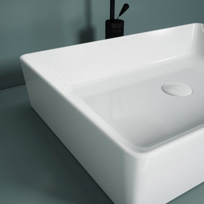 DUROVIN BATHROOMS CERAMIC BATHROOM BASIN- NO TAP HOLE 510 X 365 ...