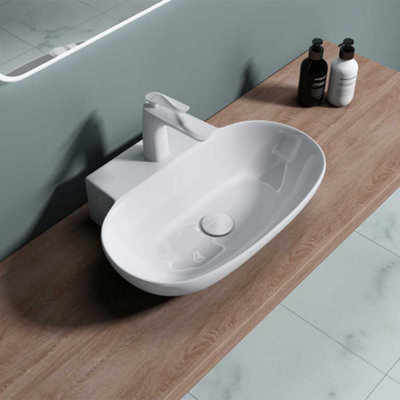 Durovin Bathrooms Ceramic Countertop Bathroom Basin- Single Tap Hole ...