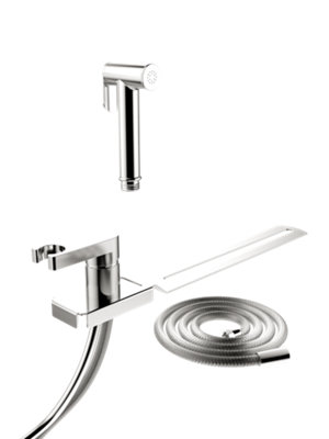 Durovin Bathrooms Hot and Cold Handheld Bidet Douche Sprayer Kit, Brass ...