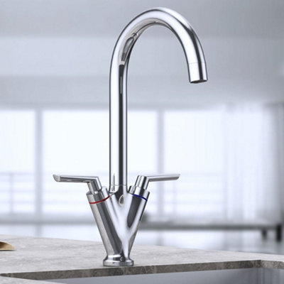 Durovin Bathrooms Kitchen Bathroom Sink Chrome Monobloc Mixer Tap ...