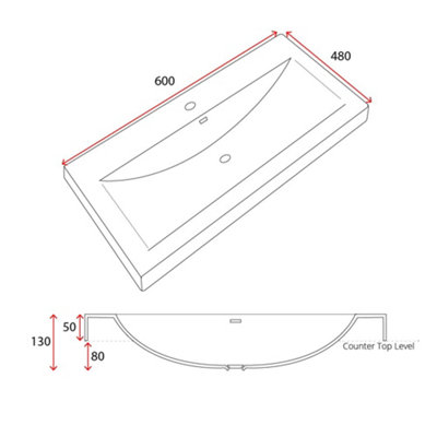 Durovin Bathrooms Luxurious Stone Resin Bathroom Basin-Self Rimming ...