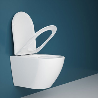 Durovin Bathrooms Modern Streamline Wall Hung Toilet Pan with 1.16M ...
