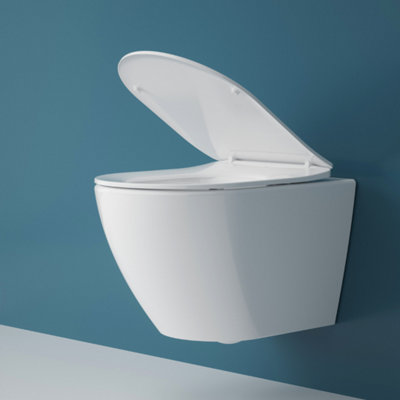 Durovin Bathrooms Modern Streamline Wall Hung Toilet Pan with 1.16M ...