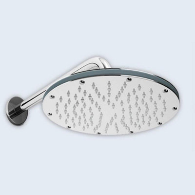 DUROVIN BATHROOMS STAINLESS STEEL SHOWER HEAD SILVER CHROME FINISH ...