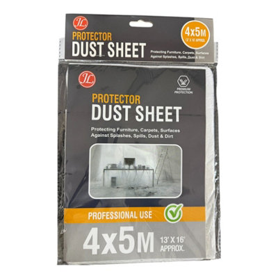 Dust Sheet 4x5M Dust Sheets for Furniture, Dust Sheet Plastic Sheets ...