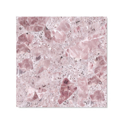 DUSTY PINK QUARTZ EFFECT KITCHEN SPLASHBACK