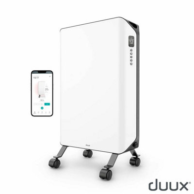 Duux Edge 2000W Oil Filled Radiator with Smart App Control, 3 Heat ...