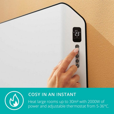 DUUX EDGE SMART CONVECTOR HEATER GEN 2 1000W, DXCH21UK SILENT HEATING ...