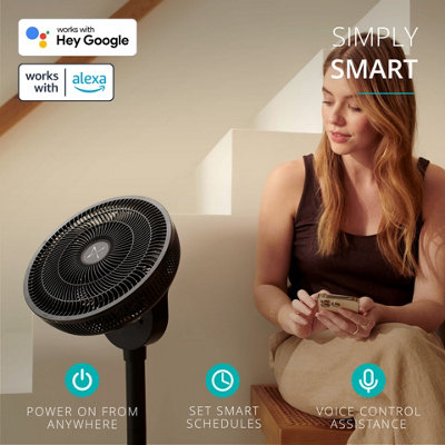 Duux Whisper Flex 2 Smart Fan with Remote Control, 30 Speeds ...