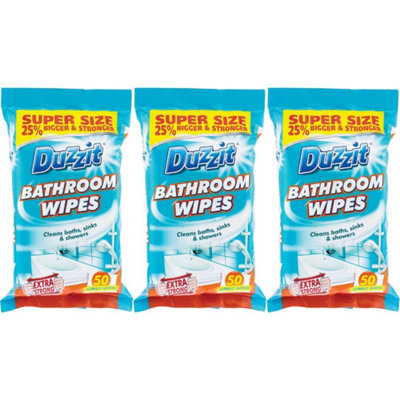 Duzzit Bathroom Wipes 50 Wipes x 3