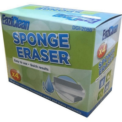 Duzzit Sponge Eraser (Pack of 4) White (One Size)